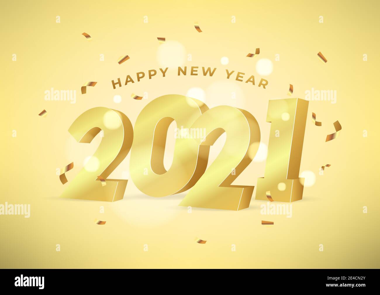 Golden 2021 year numbers Stock Vector Images - Alamy