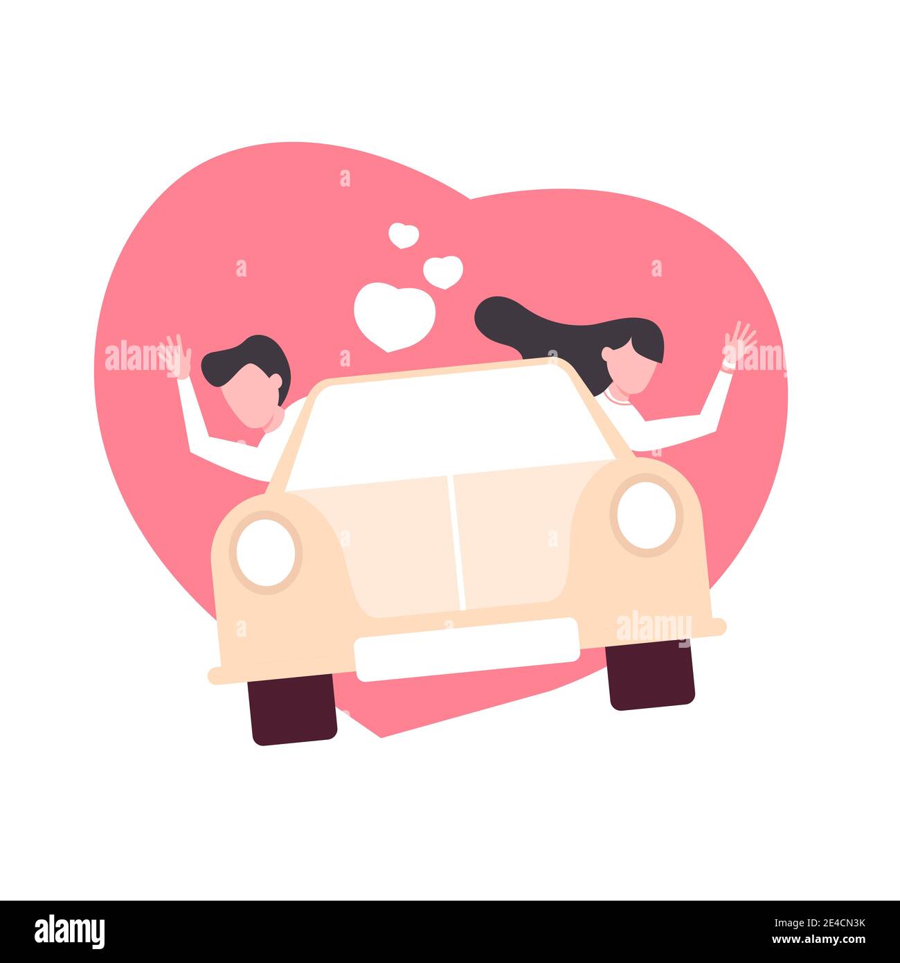 Love travel couple car Cut Out Stock Images & Pictures - Alamy