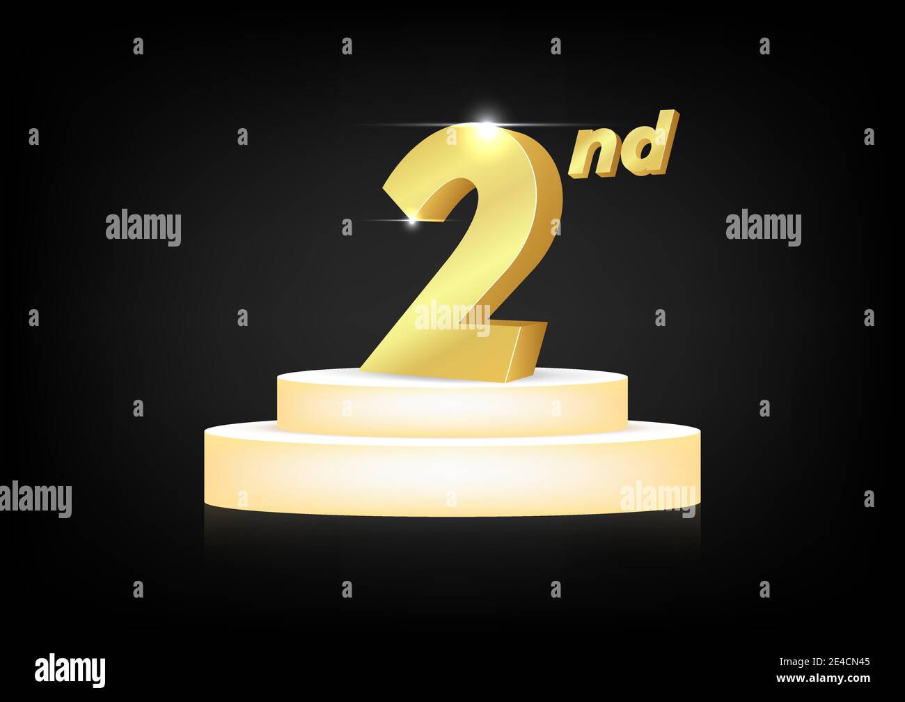 Golden number two Stock Vector Images - Alamy