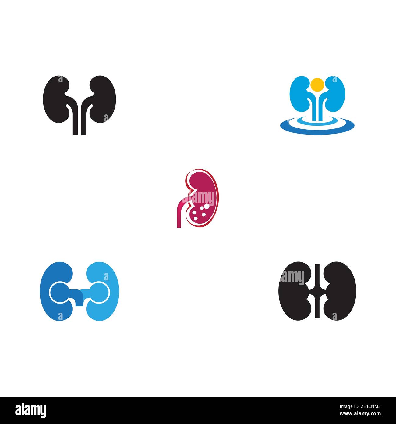 Set kidney vector illusrtation design logo template Stock Vector Image ...