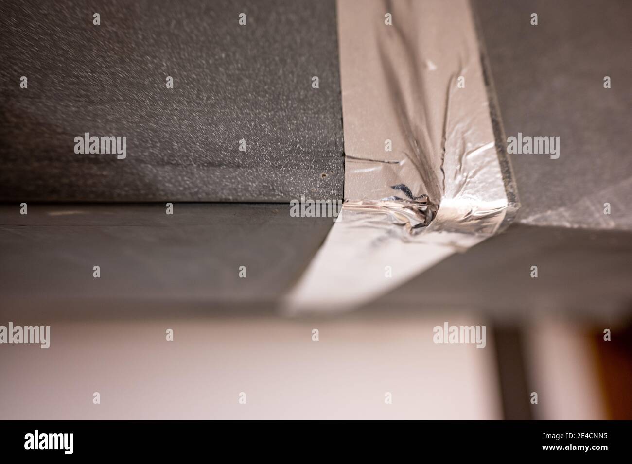 industrial HVAC patch of heating duct with tape Stock Photo - Alamy