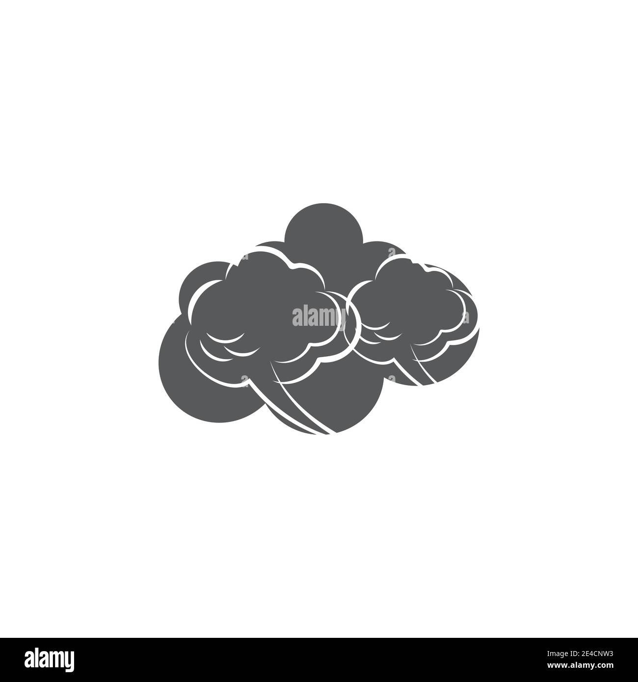 Cloud Comic Book Design Element Vector Illustration Stock Vector Image ...