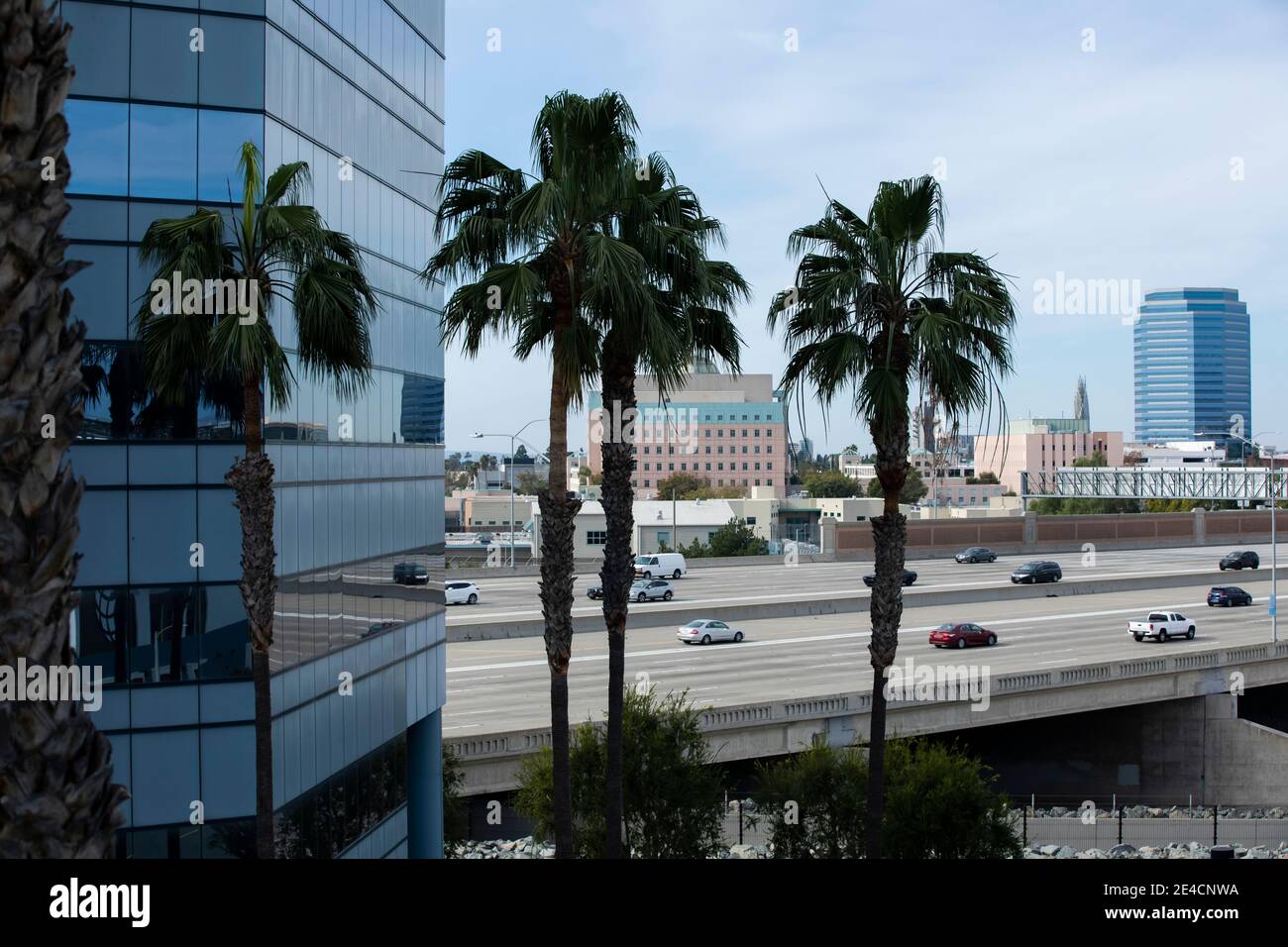 Daytime view of the skyline of Orange, California, USA Stock Photo - Alamy