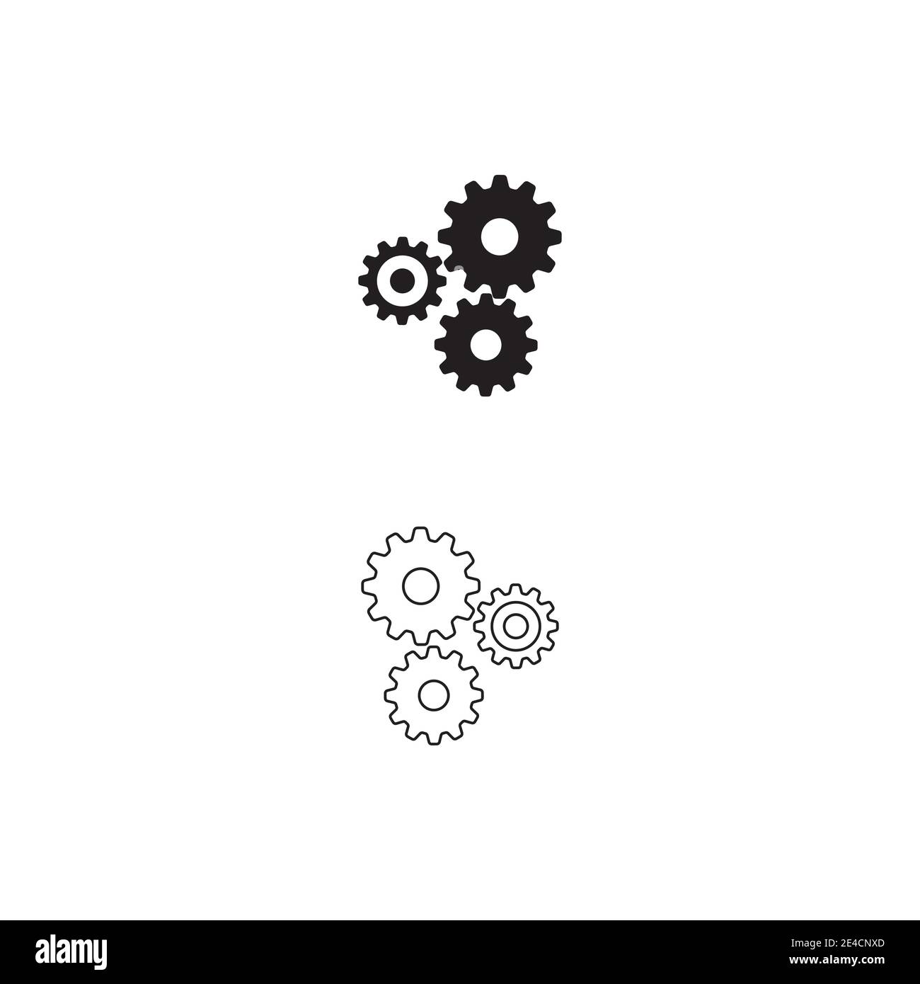 Gear Logo Template vector icon illustration design Stock Vector Image ...