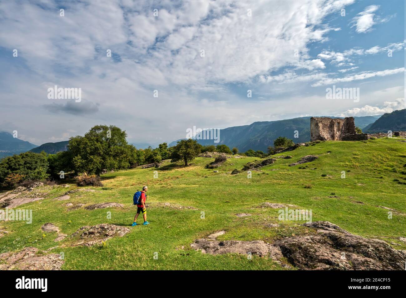 Montan, Province of Bolzano, South Tyrol, Italy. On Castelfeder you can ...