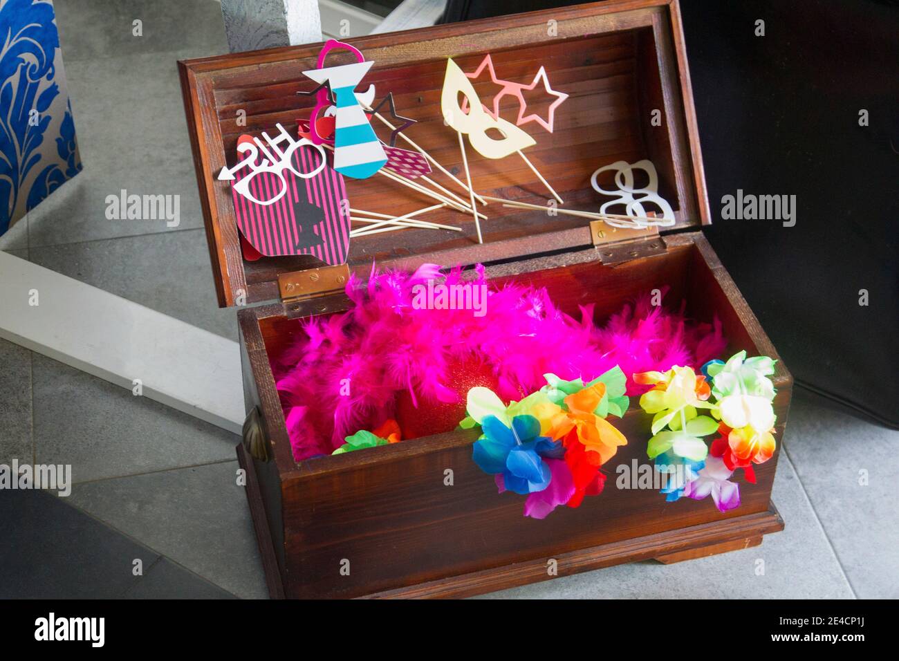 Cardboard photo booth accessories hi-res stock photography and images ...