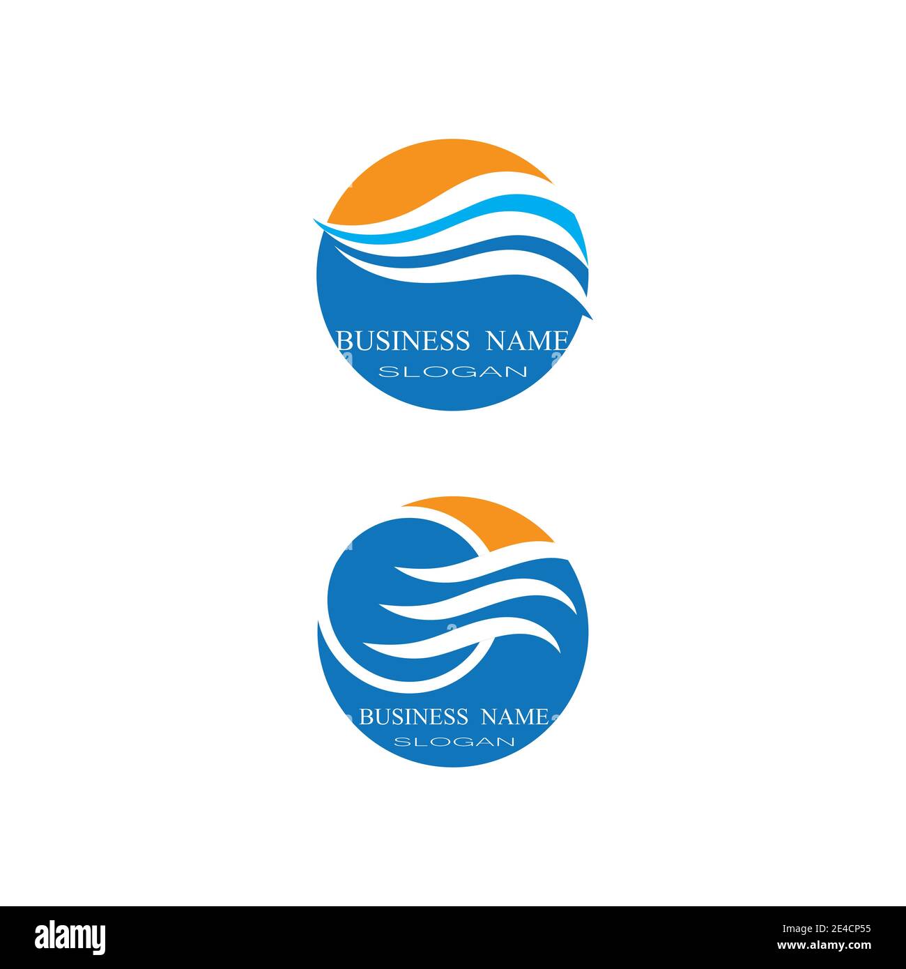 Ripple waves logo hi-res stock photography and images - Alamy