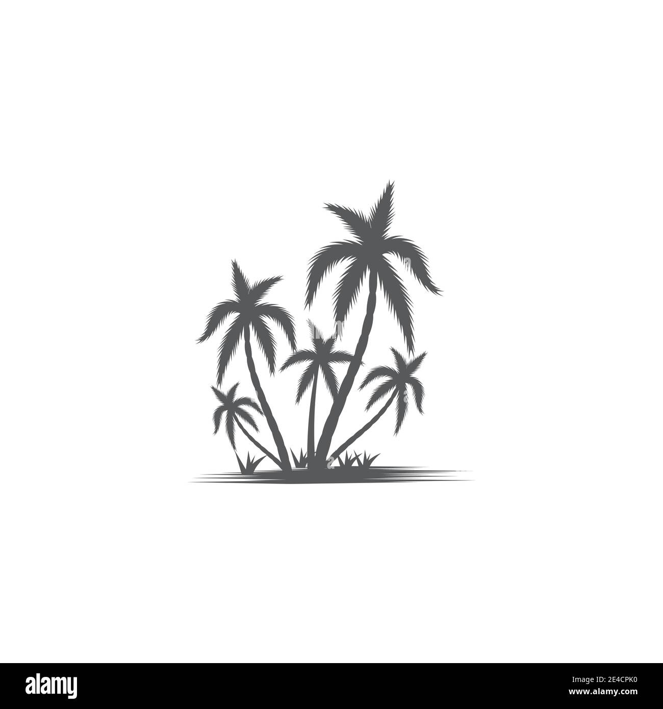 Palm tree summer logo template vector illustration Stock Vector Image ...