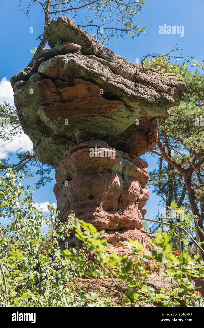 Europe, Germany, Rhineland-Palatinate, Dahn, Dahner Felsenland Stock ...