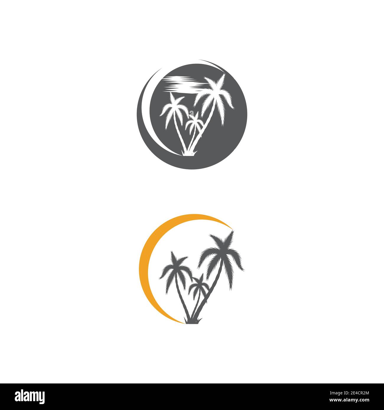 Palm tree summer logo template vector illustration Stock Vector Image ...