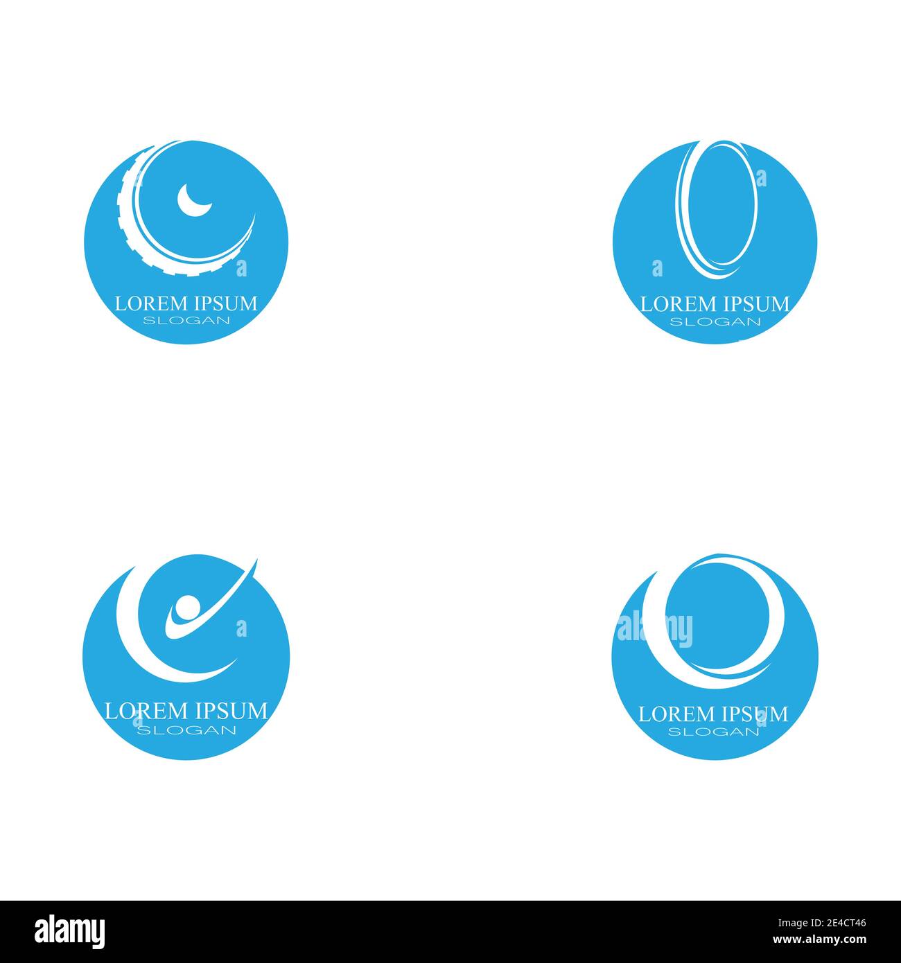 Set Cyclist logo template Bicycle vector design Stock Vector Image ...