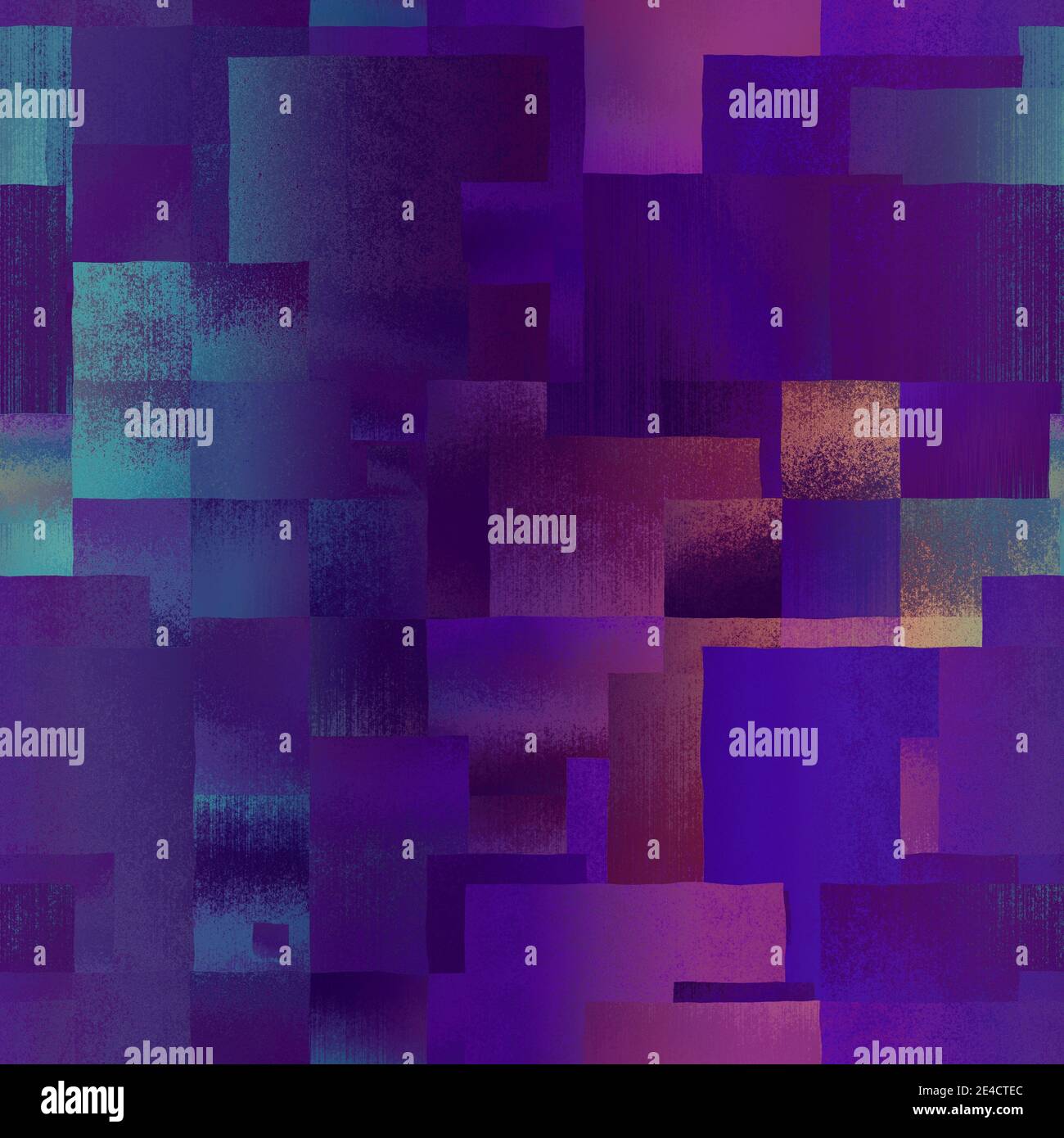 Seamless rectangle geo tile mosaic pattern swatch Stock Photo - Alamy