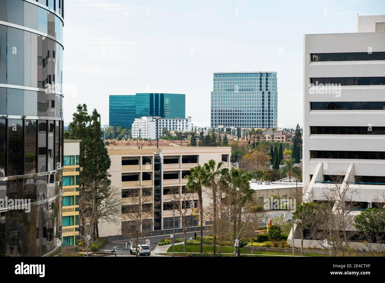 Daytime skyline view of downtown Santa Ana, California, USA Stock Photo ...