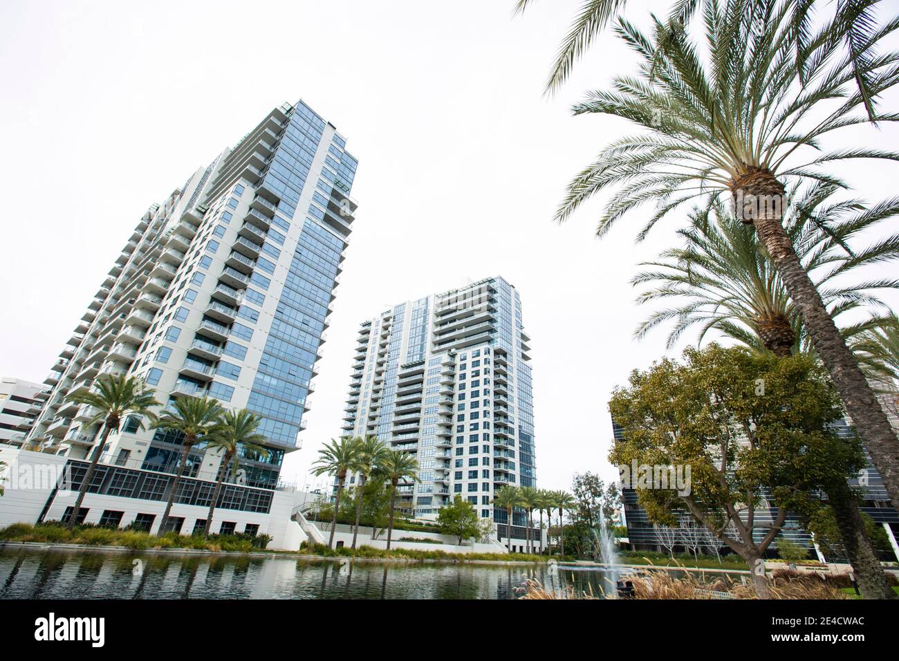 Daytime skyline view of downtown Santa Ana, California, USA Stock Photo ...