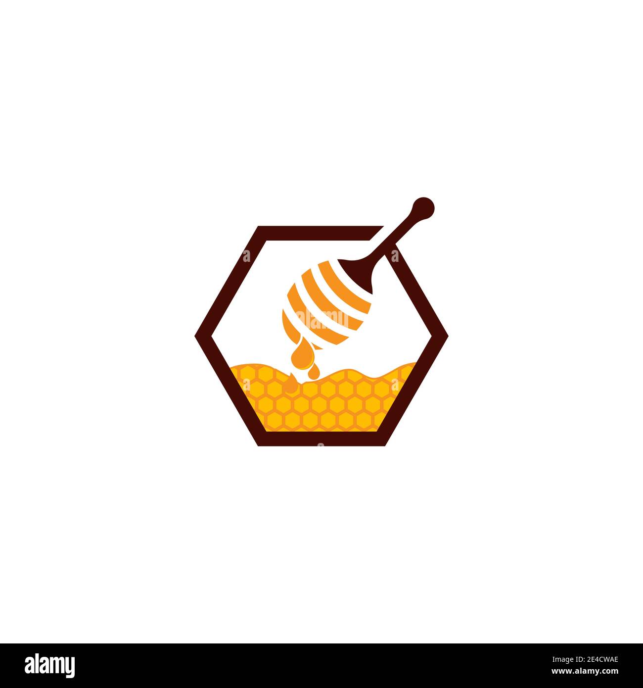Honey Logo Template Design Vector Design Concept Symbol Stock Vector ...