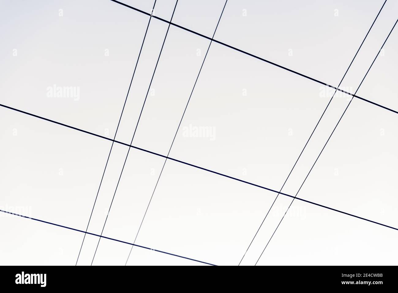 Power lines cross, substation Stock Photo - Alamy