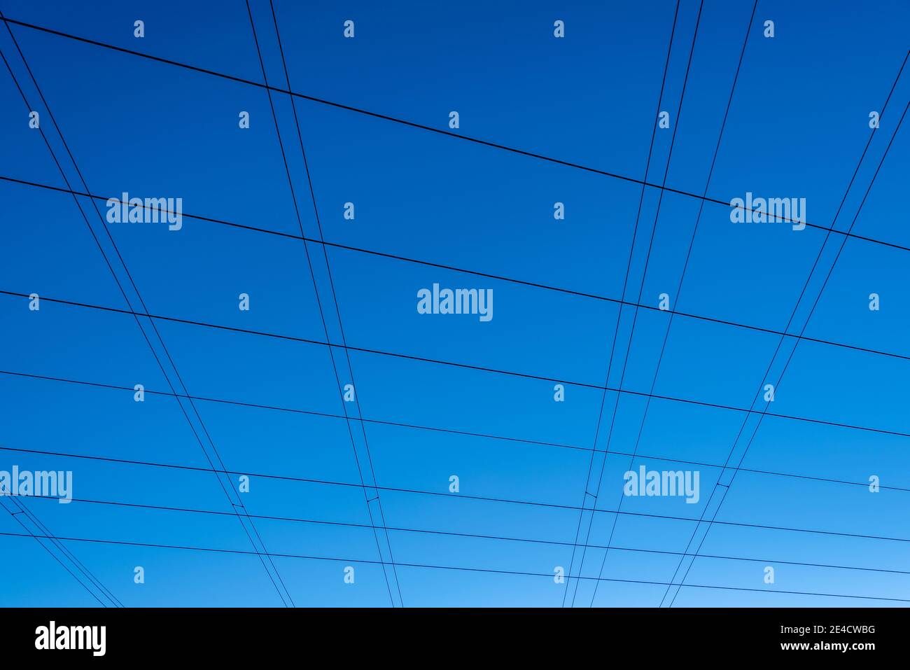 Power lines cross, substation Stock Photo - Alamy