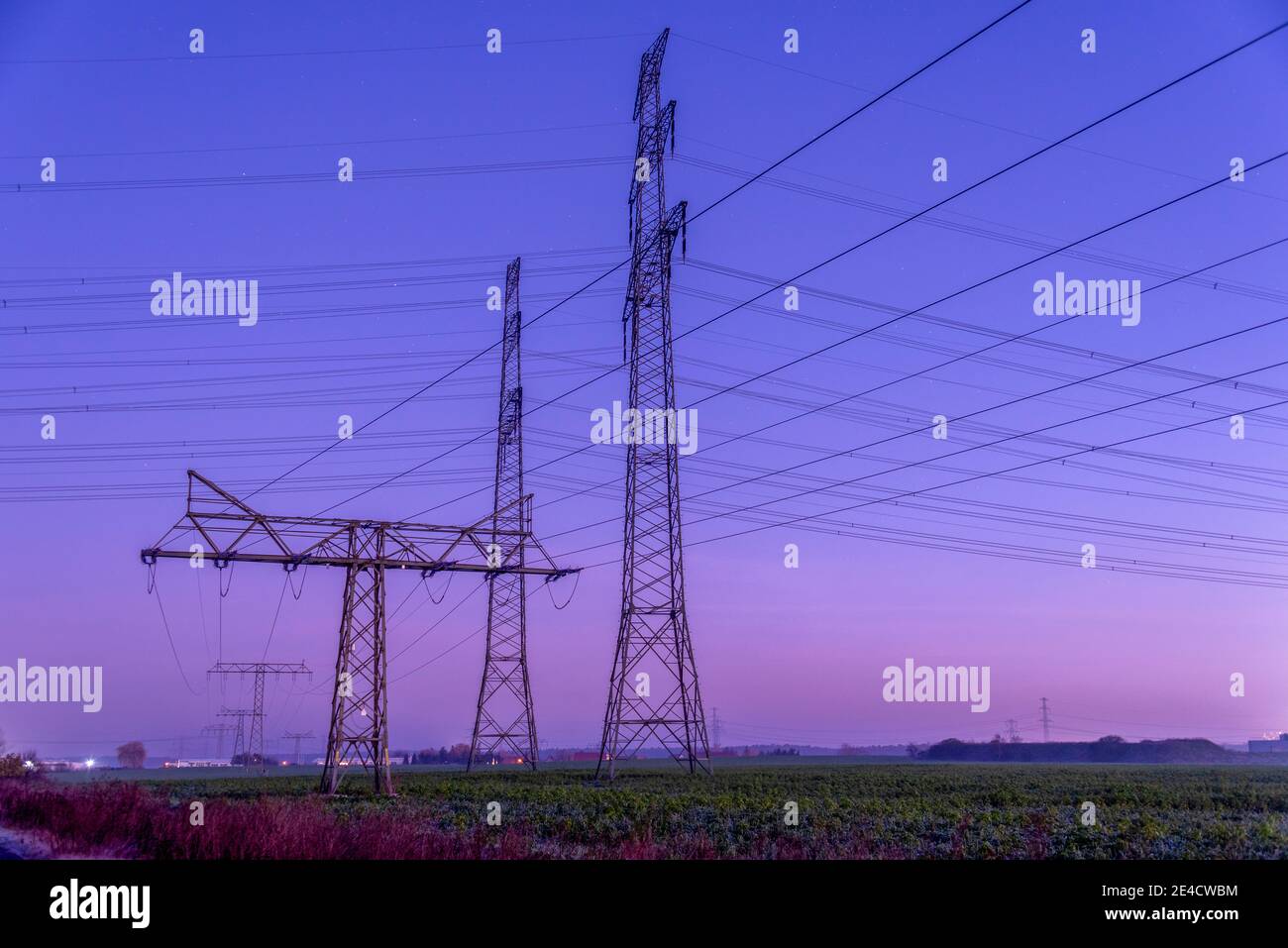 Power pylons hi-res stock photography and images - Alamy
