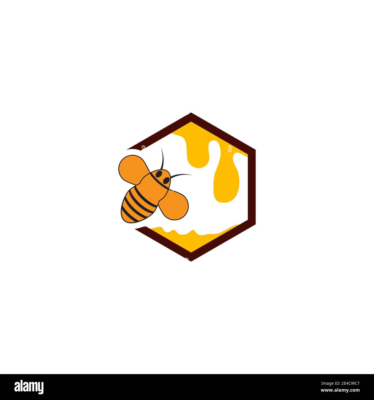 Honey Logo Template Design Vector Design Concept Symbol Stock Vector ...