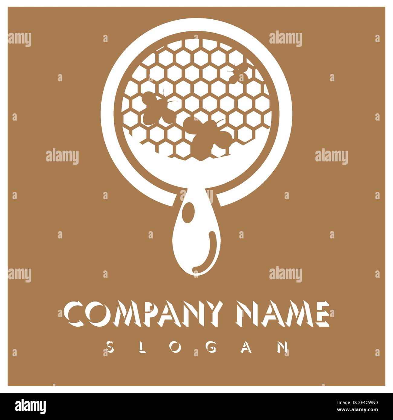 Honey Logo Template Design Vector Design Concept Symbol Stock Vector ...