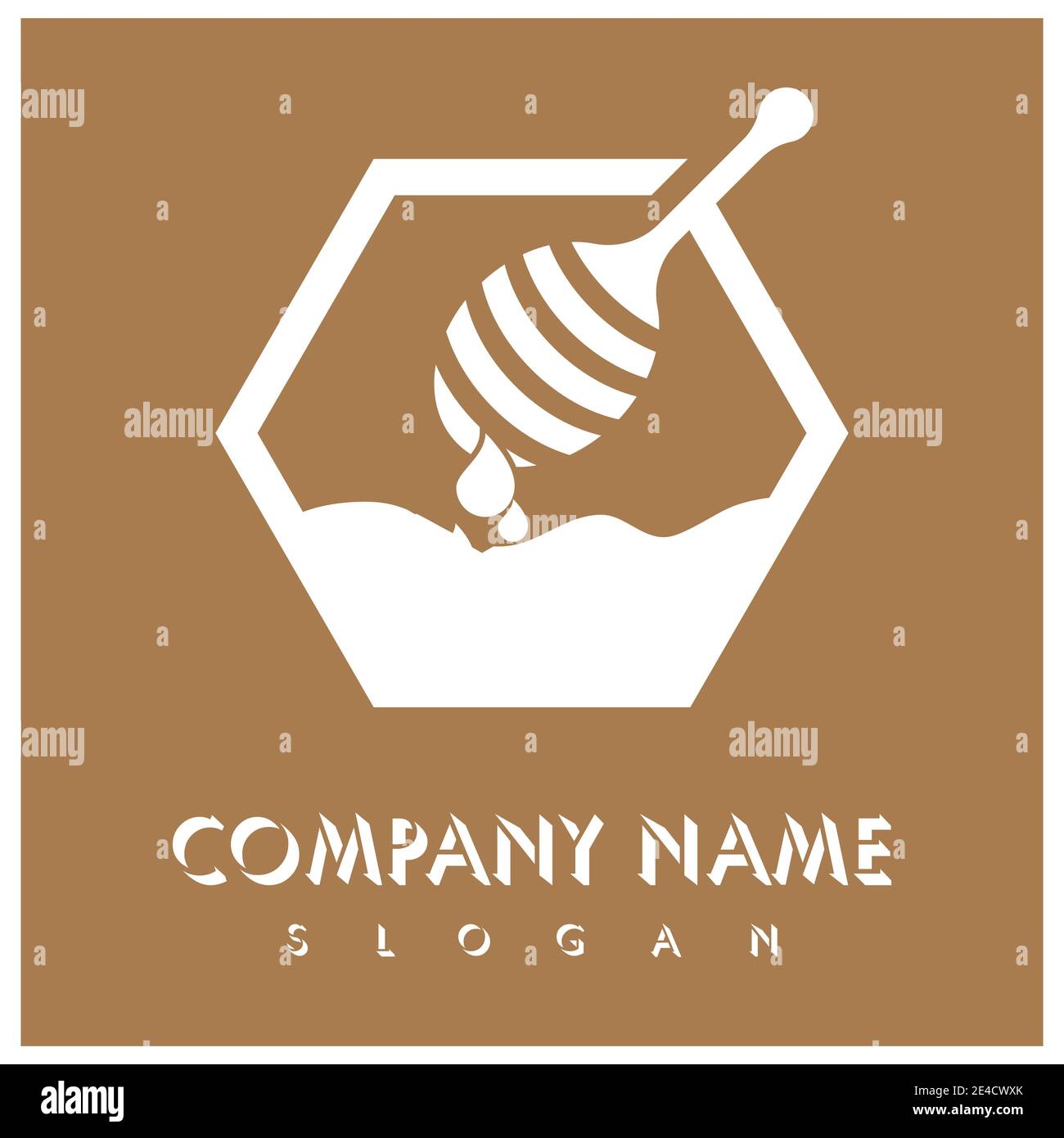 Honey Logo Template Design Vector Design Concept Symbol Stock Vector ...