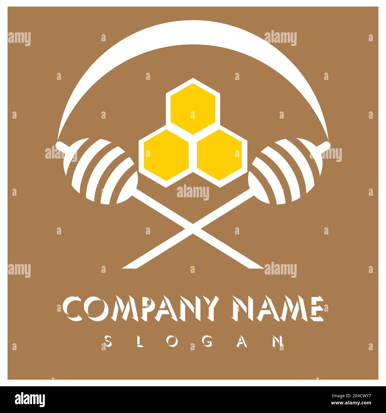 Honey Logo Template Design Vector Design Concept Symbol Stock Vector ...