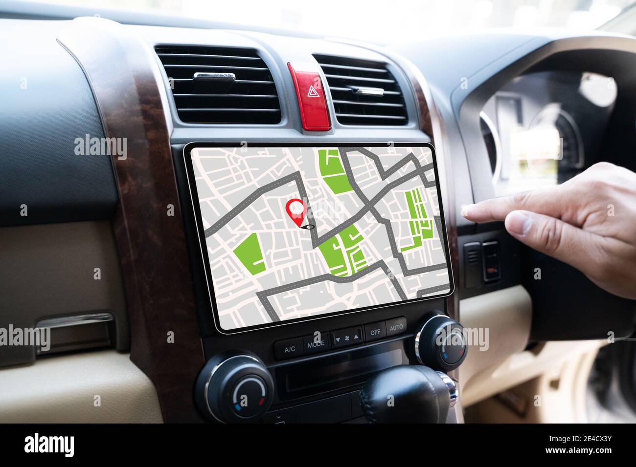 GPS Map to Route Destination network connection Location Street Map ...