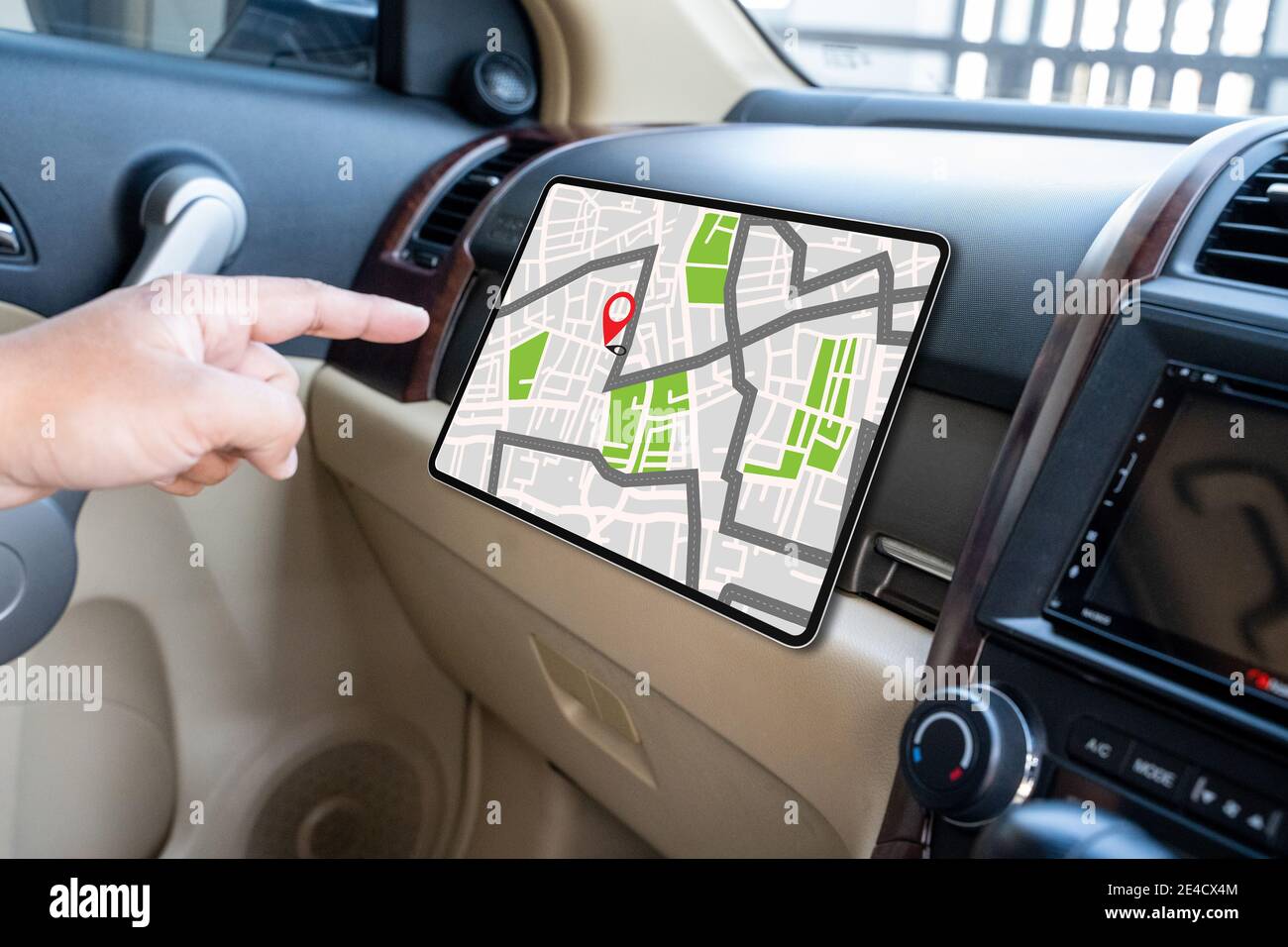 GPS Map to Route Destination network connection Location Street Map ...