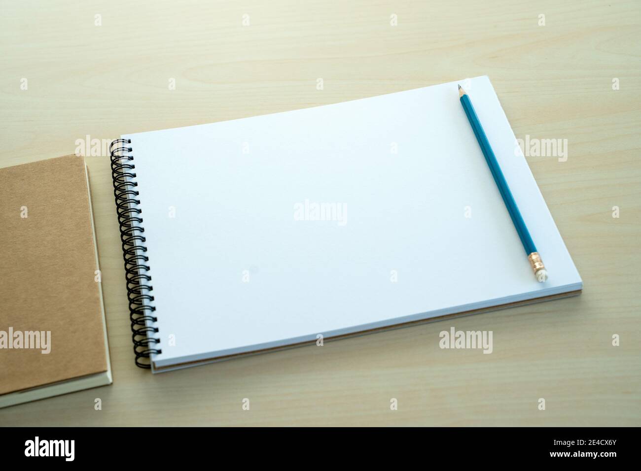 Blank plain notebook top view blank Design concept background for ...