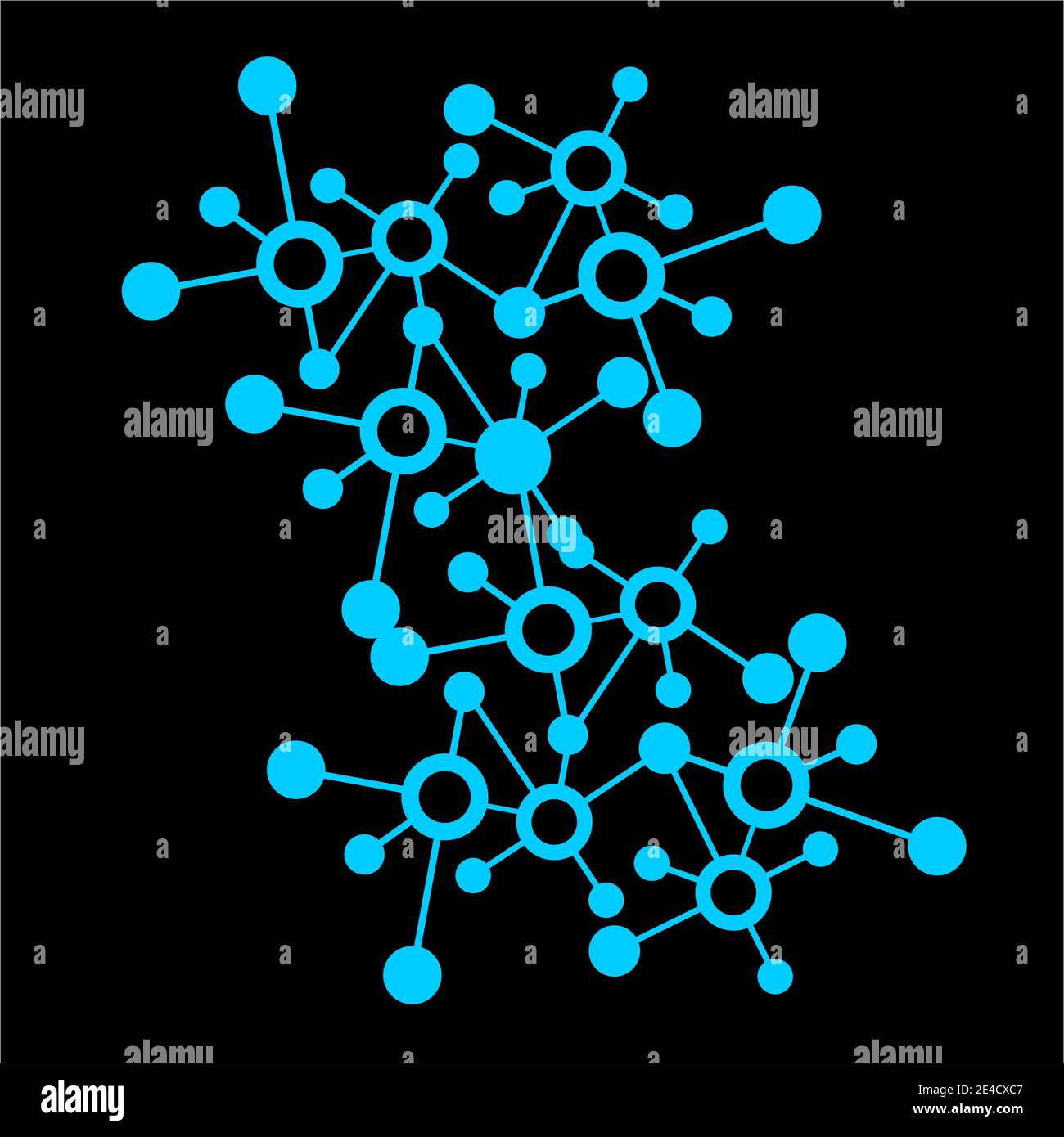 molecular or digital network connection illustration and wallpaper ...