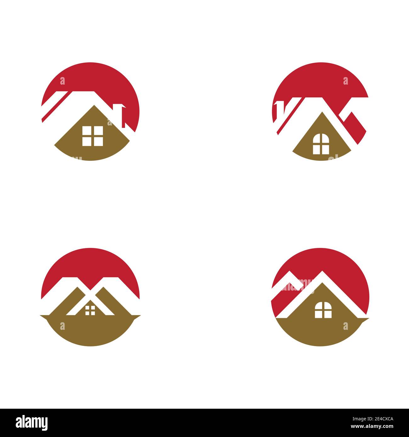 Luxury real estate logo design set hi-res stock photography and images ...