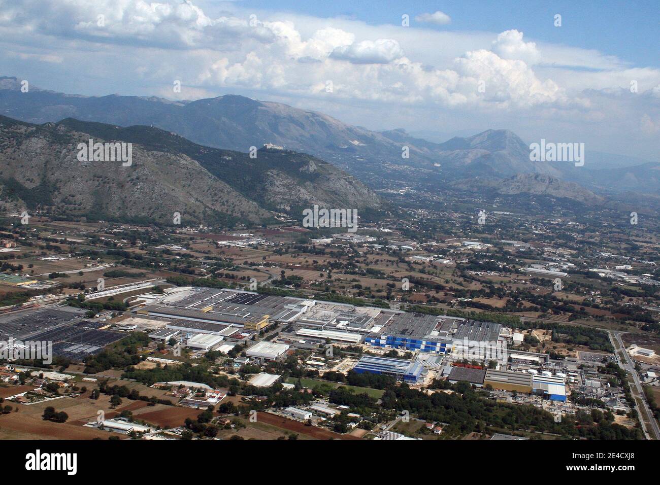 Cassino, Italia - 28 agosto 2008: Veduta aerea dello stabilimento Fiat ...