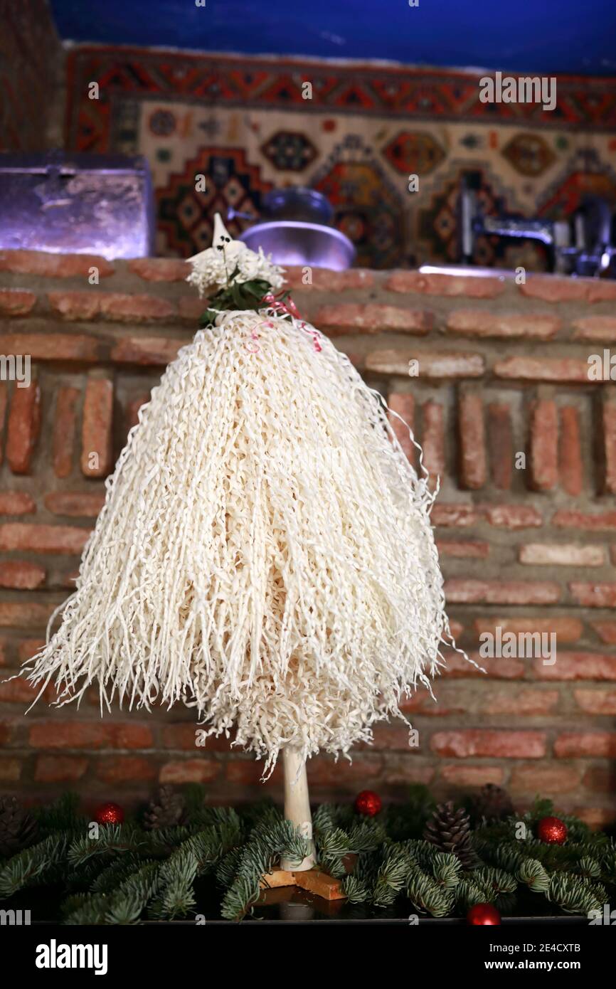 Chichilaki is Georgian traditional Christmas tree, Georgia Stock Photo ...