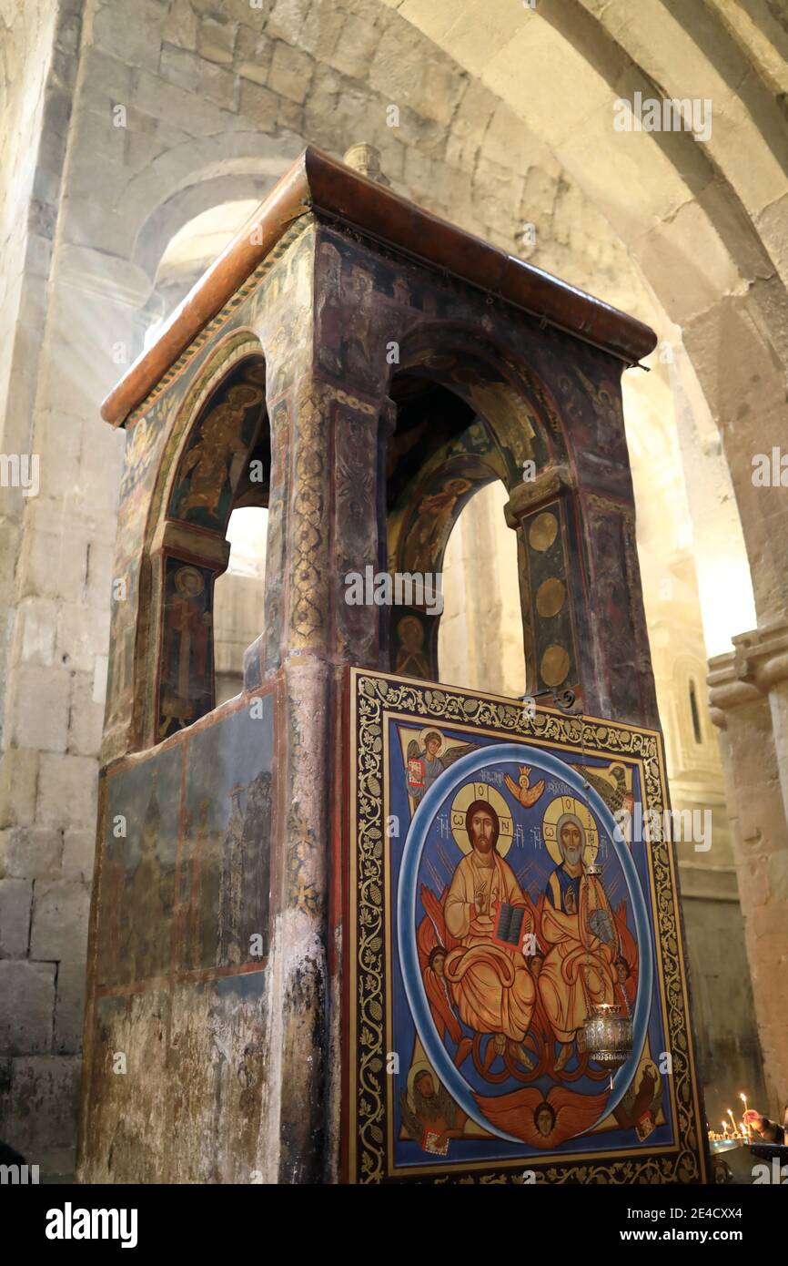 View of tower in Georgian Orthodox church, Georgia Stock Photo - Alamy