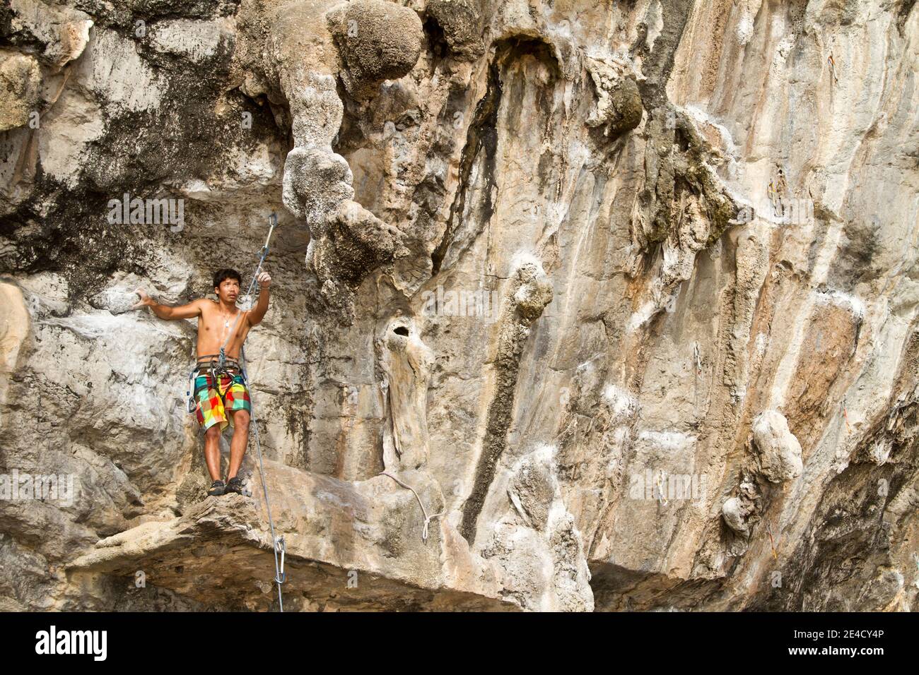 The rock is all limestone and is part of the worlds largest coral reef ...