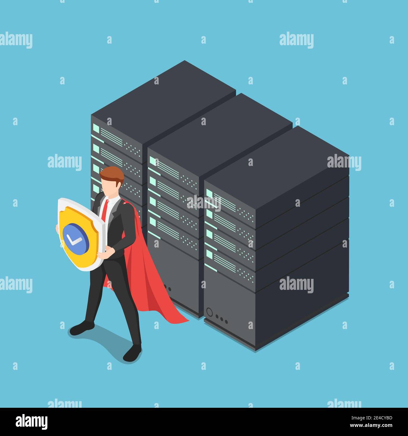 Data center server racks Stock Vector Images - Alamy
