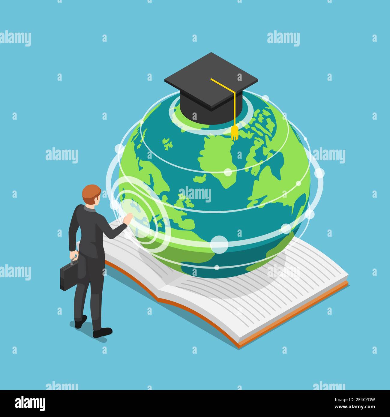 Student graduation cap map hi-res stock photography and images - Alamy