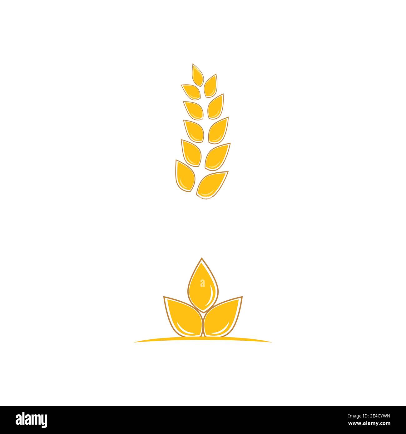 Wheat Logo Template vector symbol nature Stock Vector Image & Art - Alamy