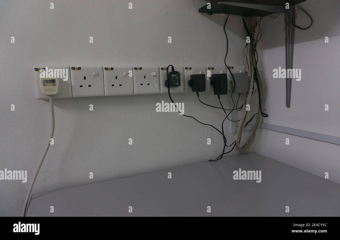 Group electric cables closeup hi-res stock photography and images - Alamy