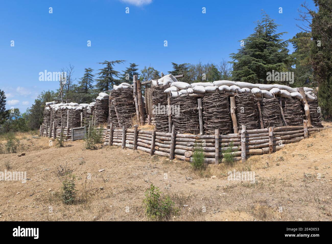 Sevastopol, Crimea, Russia - July 27, 2020: Strengthening battery No ...