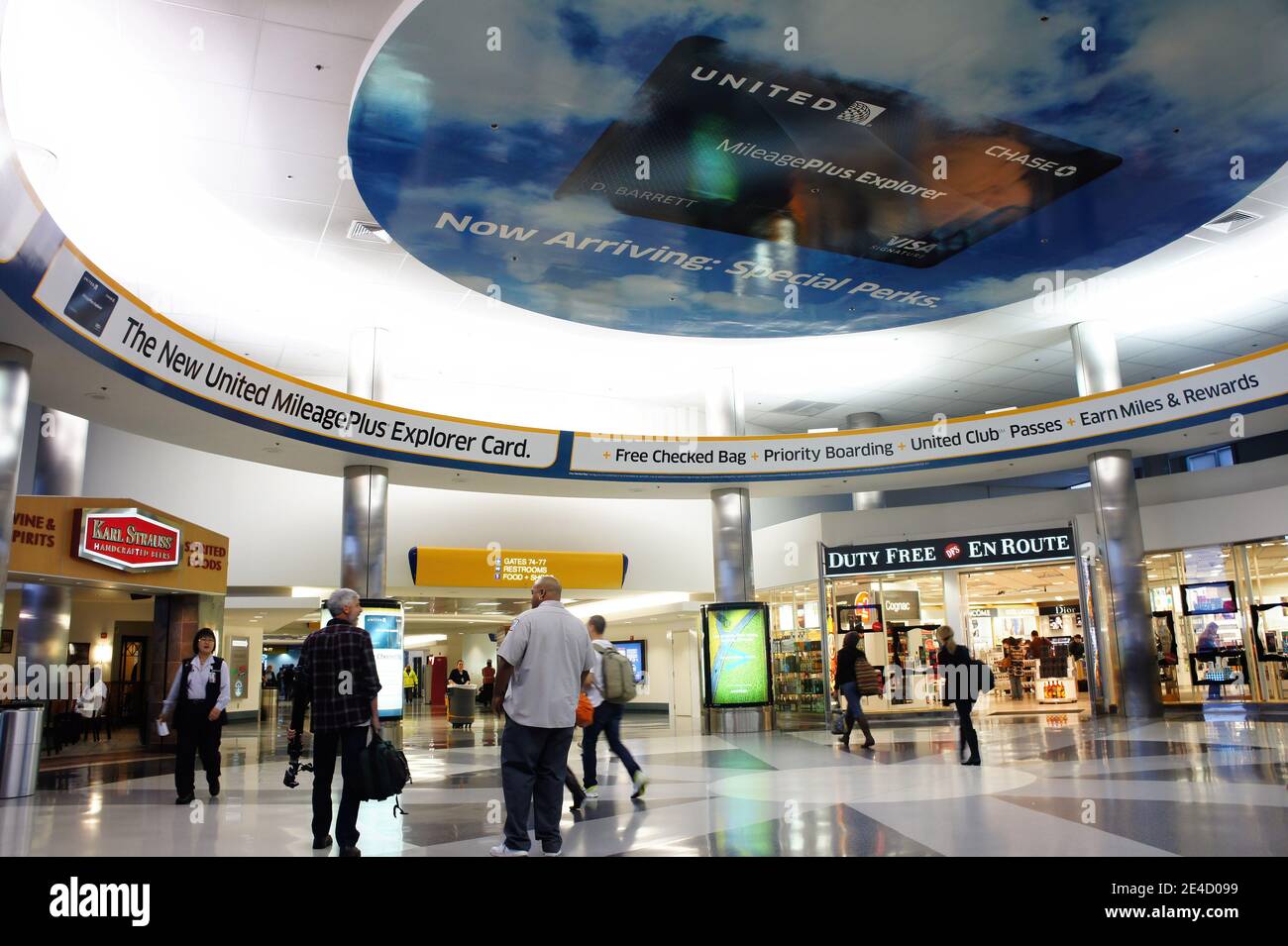 Los Angeles, JAN 24, 2012 - Interior view of the famous LAX ...