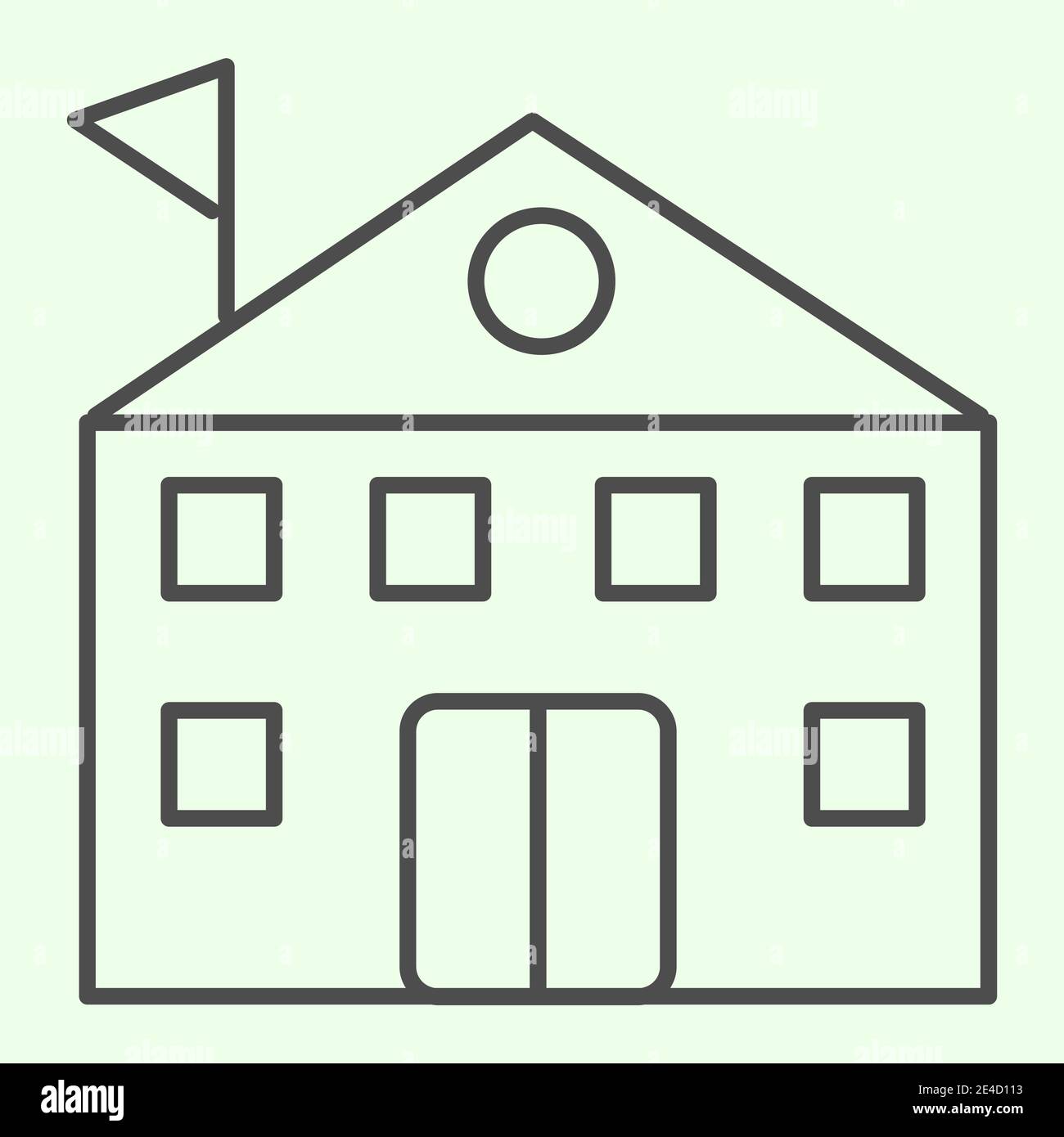 How To Draw A School Building Step By Step