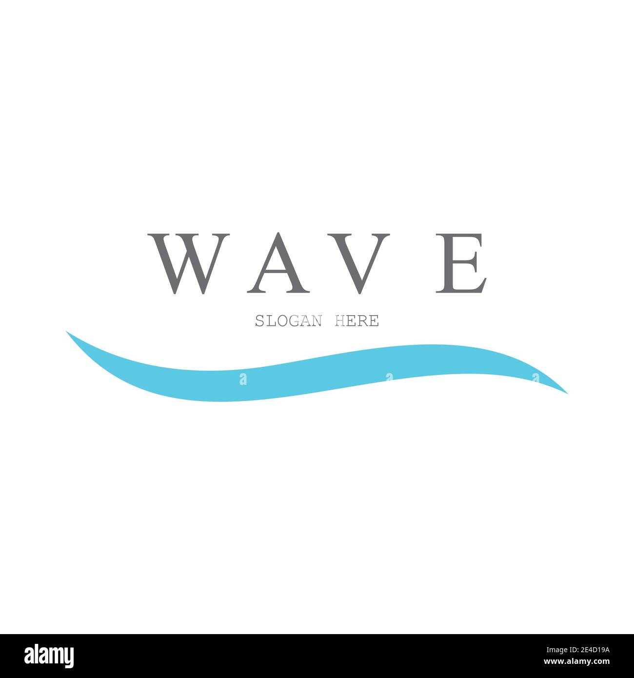 Waves Logo Template vector symbol nature Stock Vector Image & Art - Alamy