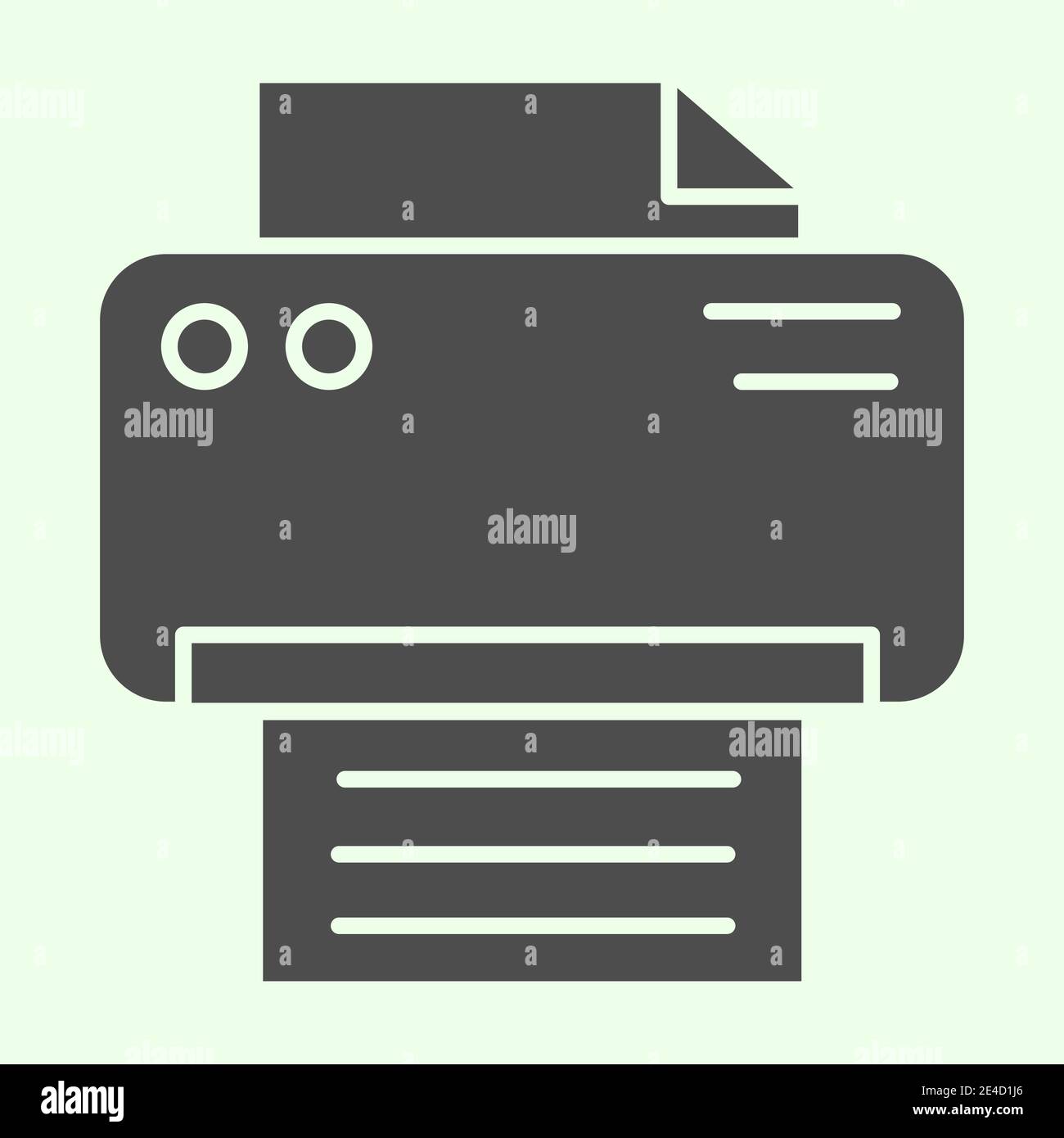 Printer solid icon. Office laser-jet print machine glyph style ...