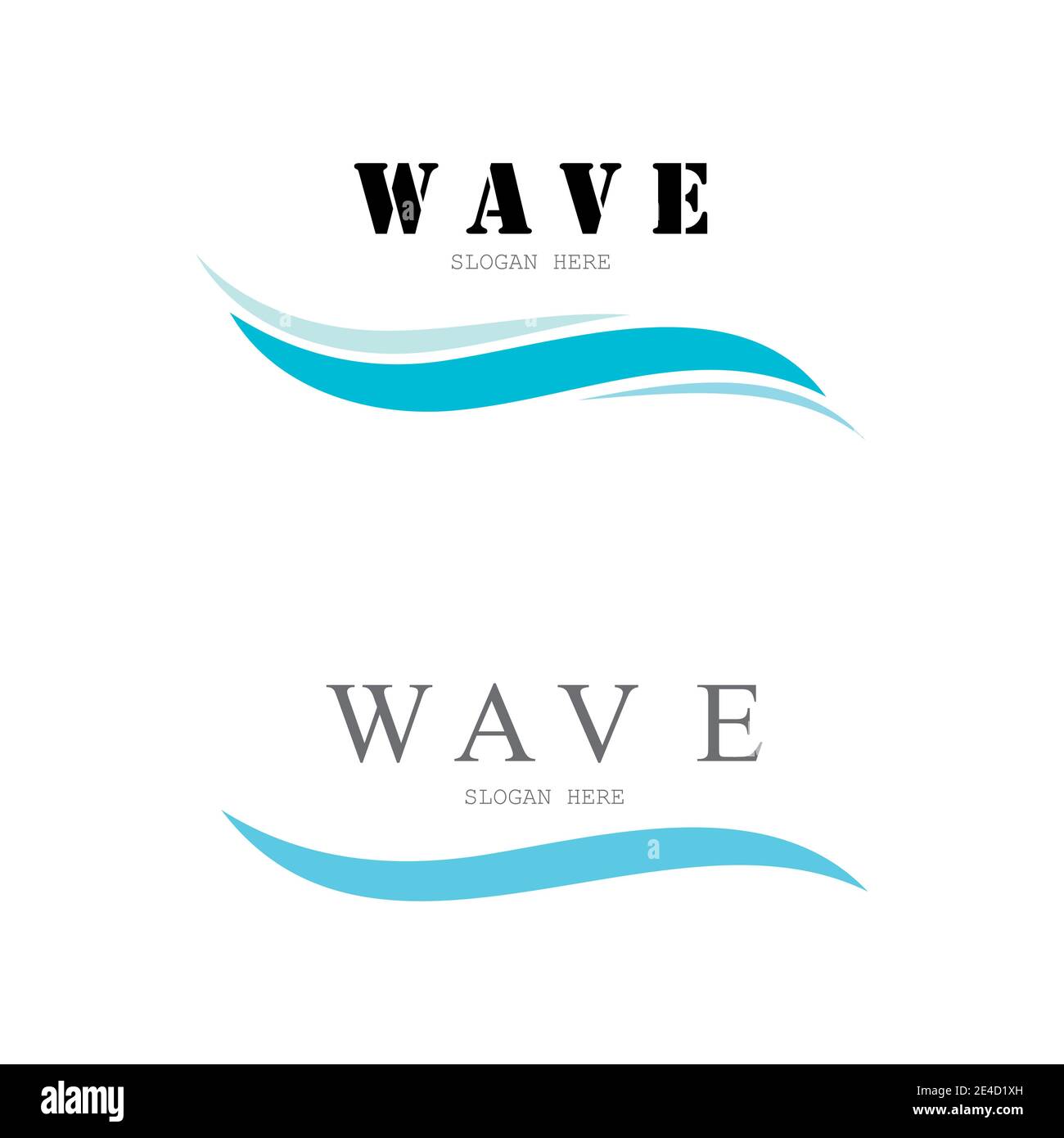 Waves Logo Template vector symbol nature Stock Vector Image & Art - Alamy