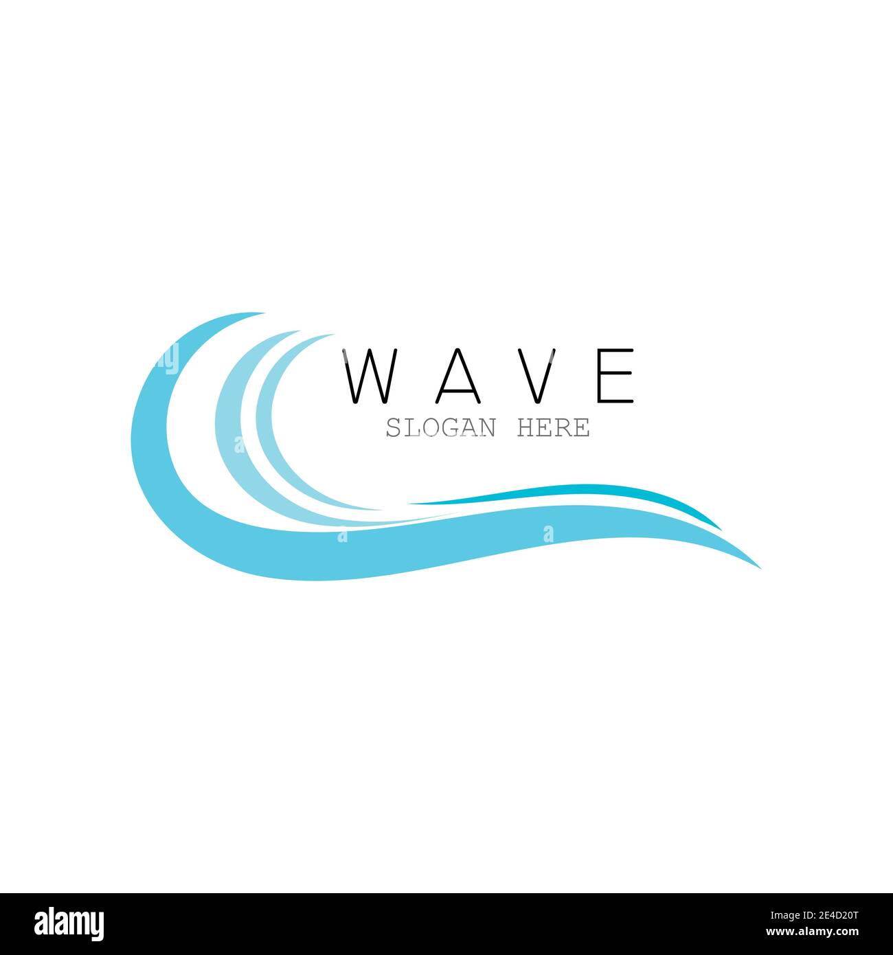 Waves Logo Template vector symbol nature Stock Vector Image & Art - Alamy