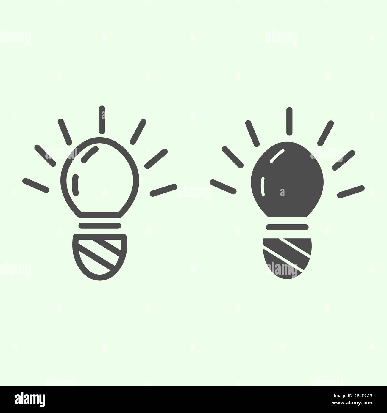 Idea line solid icon Stock Vector Images - Alamy