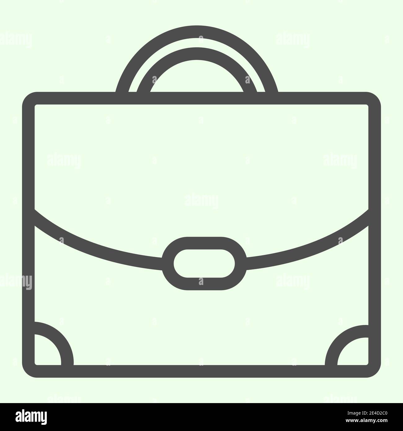 Briefcase line icon. Businessman personal case outline style pictogram ...