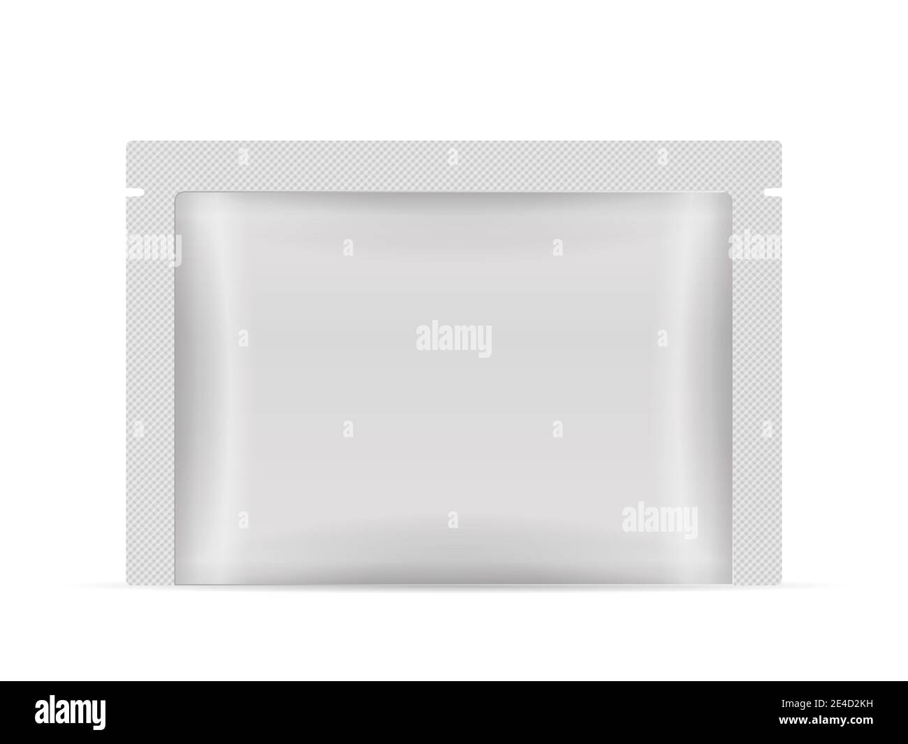 Sachet on a white background. Vector illustration Stock Photo - Alamy