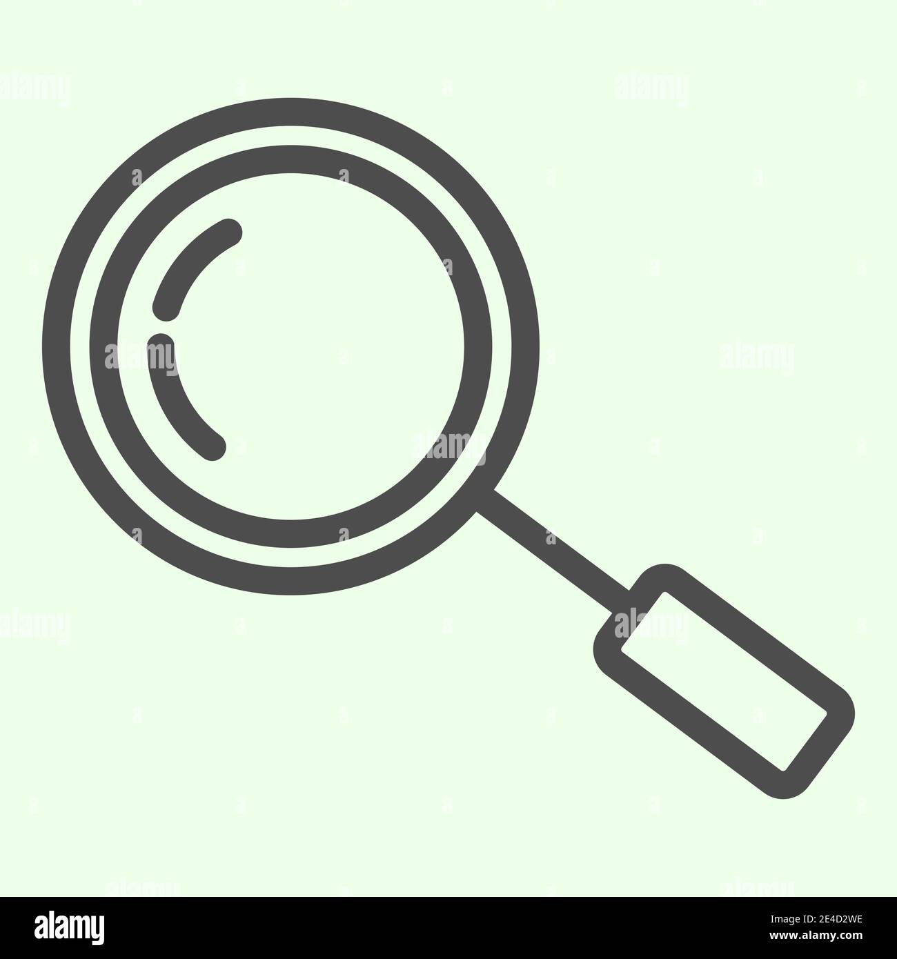 Magnifier line icon. Search tool Magnifying glass outline style ...